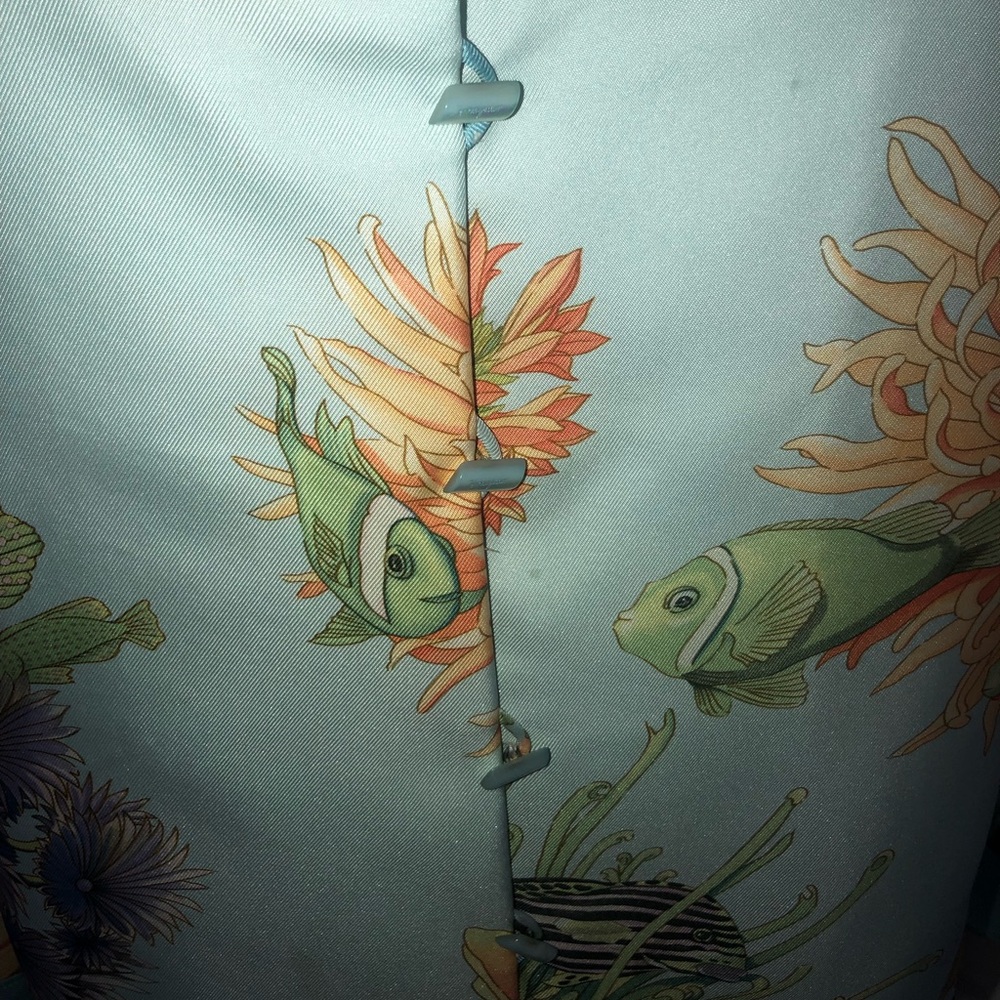 Salvatore Ferragamo Vintage Silk Fish Blouse - Gem